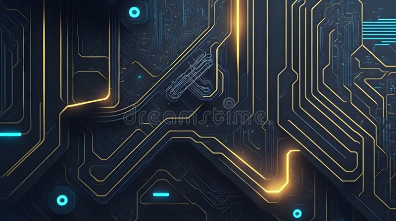 Electronic Computer Hardware Technology. Motherboard Digital Chip. Tech ...