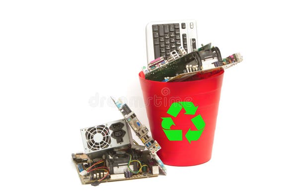 Electronic and Computer Parts Trash Stock Image - Image of abstract ...