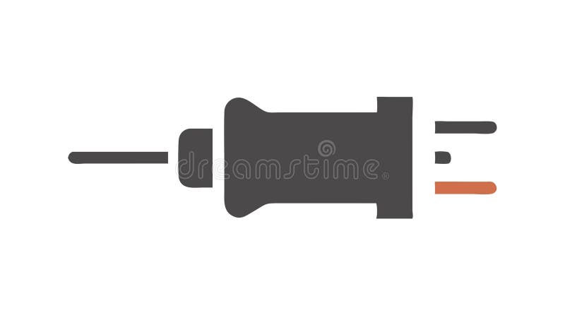 Electronic Connector Icon, Plug Power Vector Graphic, Vector Design ...
