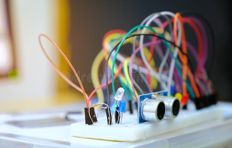 Electronic Control Kit DIY Boards Flat Layout Workshop Component Stock ...