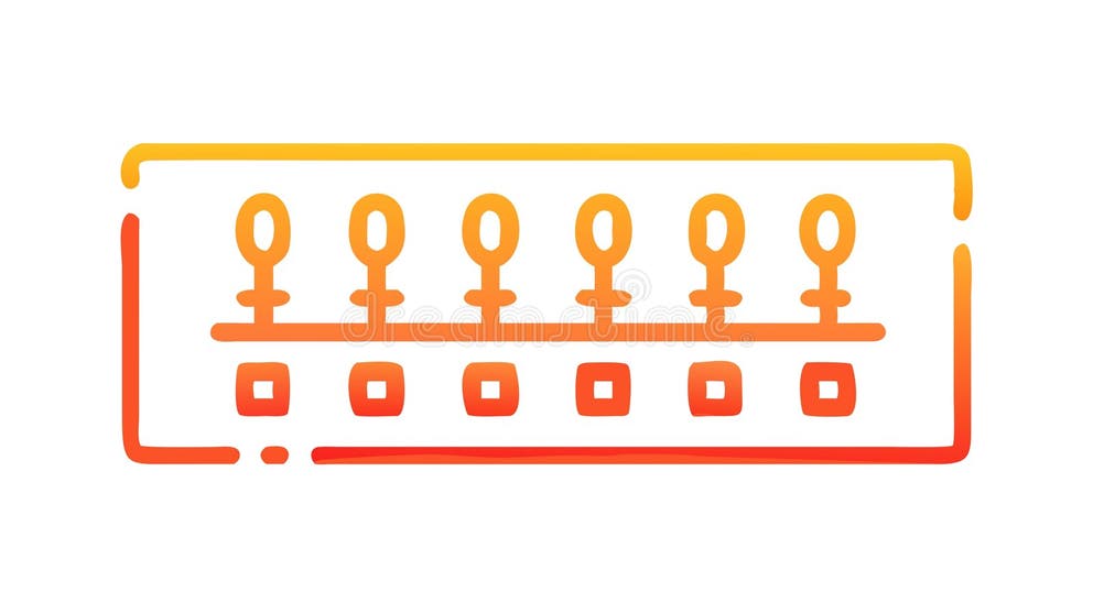 Electronic Control Panel with Multiple Status Indicators, Vector Design ...