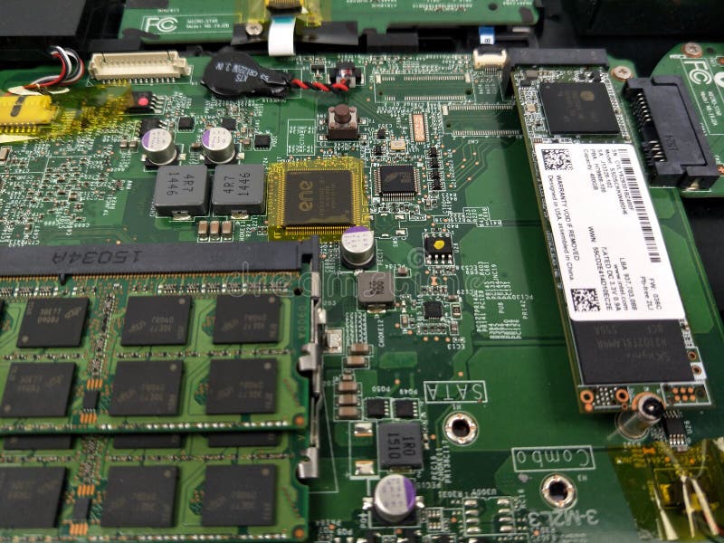 Laptop component dissambly editorial stock image. Image of disk - 126282769