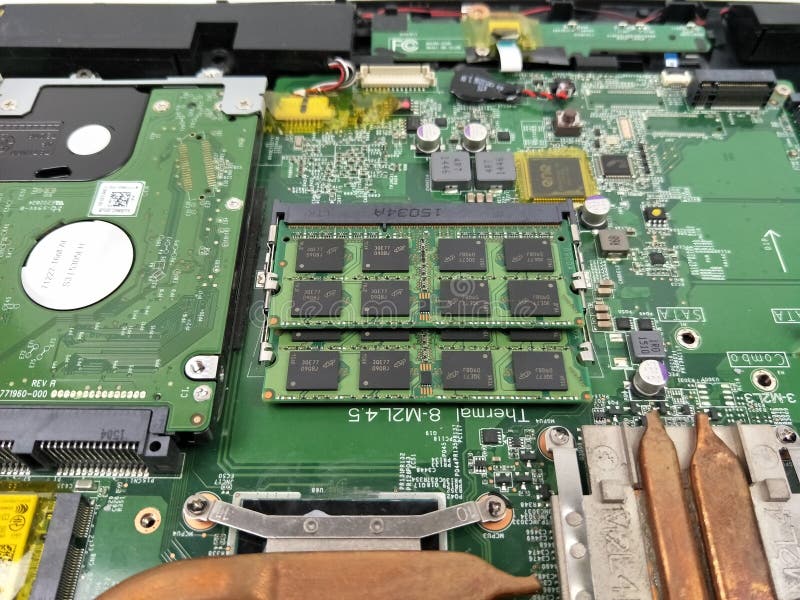 Laptop component dissambly editorial photography. Image of computer ...