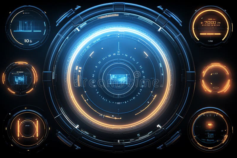 Electronic Control Screen, AI Generated Stock Illustration ...