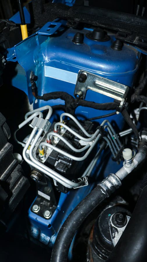 An Electronic Control Unit(ECU) with Wired Connections Stock Photo ...