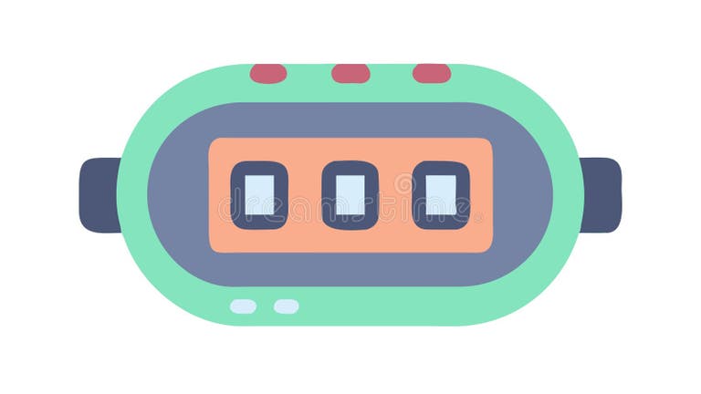 Electronic Counter Digital Display Icon, Vector Design Generative AI ...