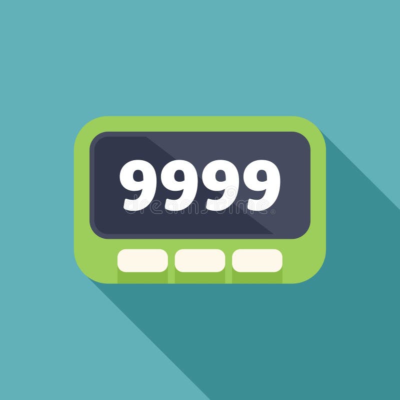 Electronic Counter Showing 9999 almost Reaching Limit Stock Vector ...