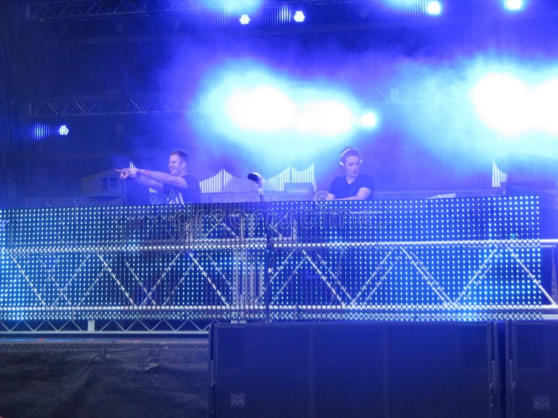 Electronic Dance Music DJs editorial stock photo. Image of stage - 75109183