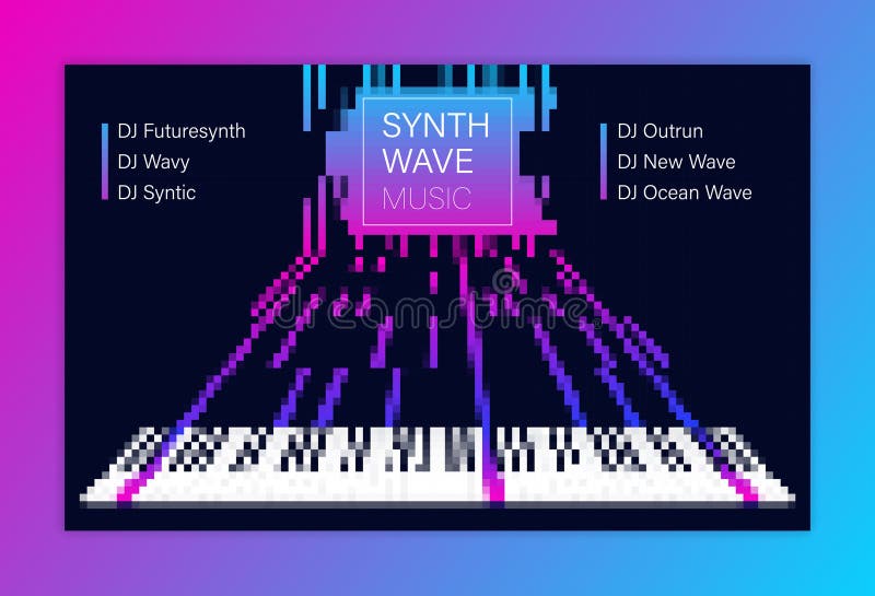 Electronic Dance Techno Music Poster. Club Music Banner Stock Vector ...