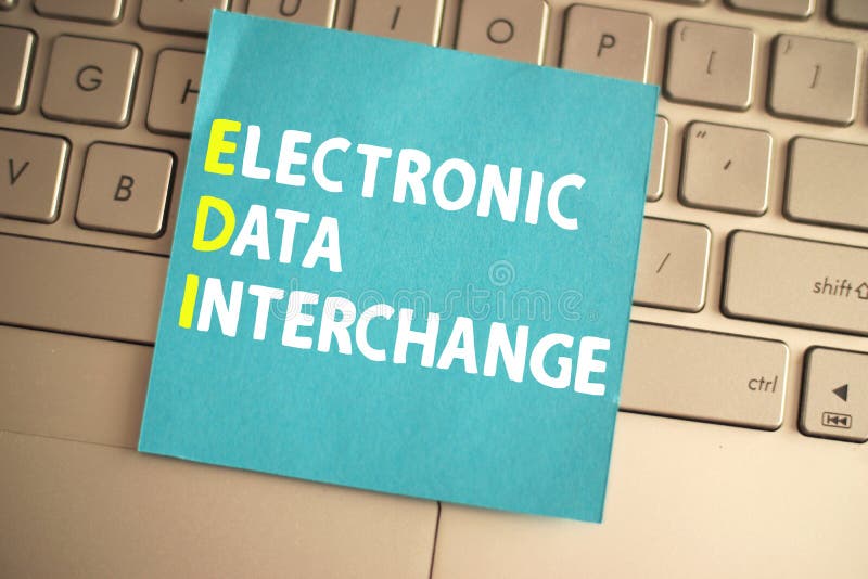 EDI Electronic Data Interchange Symbol. Concept Words EDI Electronic ...