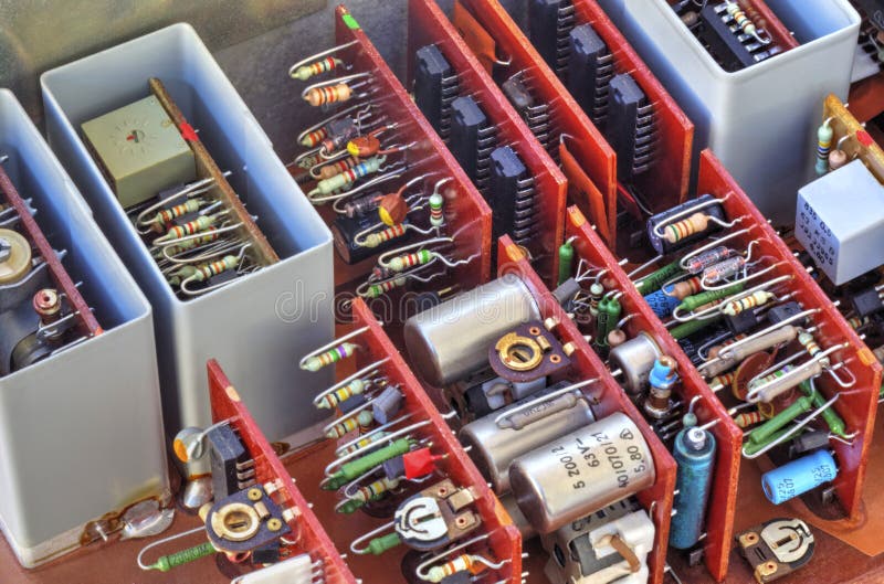 Electronic Device with Components Stock Photo - Image of component ...