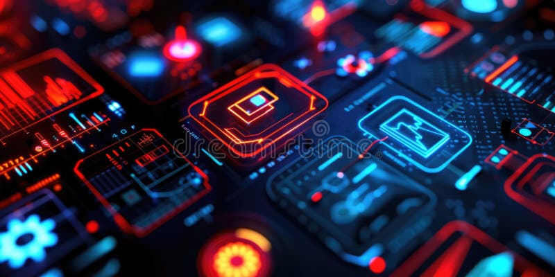 Electronic Device Group Close-up Stock Photo - Image of hightech ...