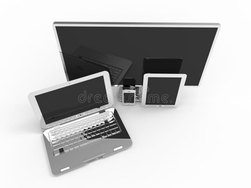 Electronic device stock illustration. Illustration of blank - 41289991