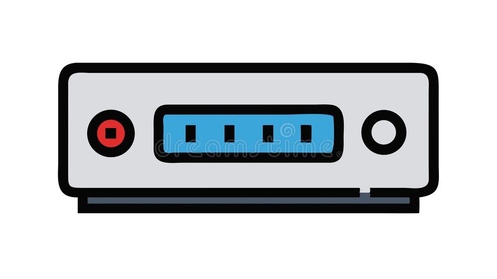 Electronic Device with Indicators Icon for Control Panel, Vector Design ...