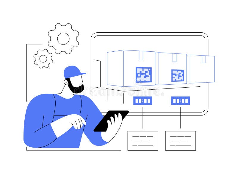 Electronic Device Logistics Abstract Concept Vector Illustration. Stock ...