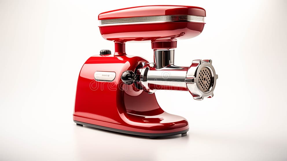 Electronic Device Meat Grinder on White Background Stock Illustration ...