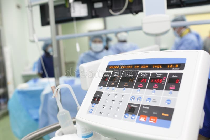 Electronic Device in the Operating Room. Stock Photo - Image of ...