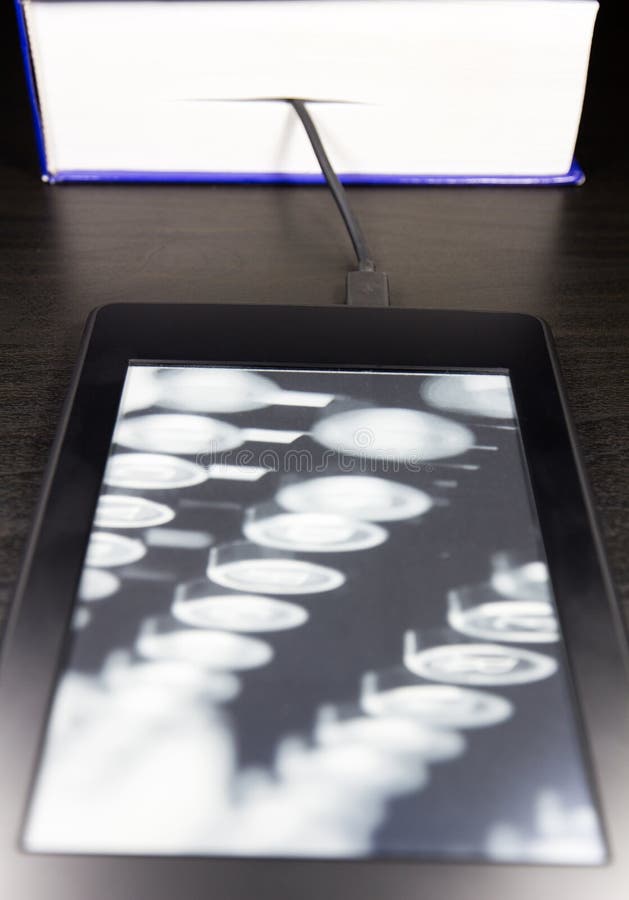 Electronic Device for Reading Books (ereader, Ebook), Concept of ...