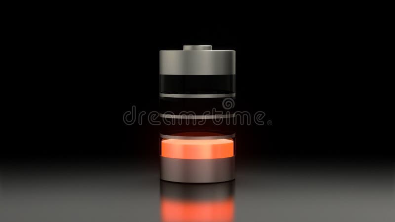 Electronic Device Rechargeable Battery Discharging Animation Stock ...