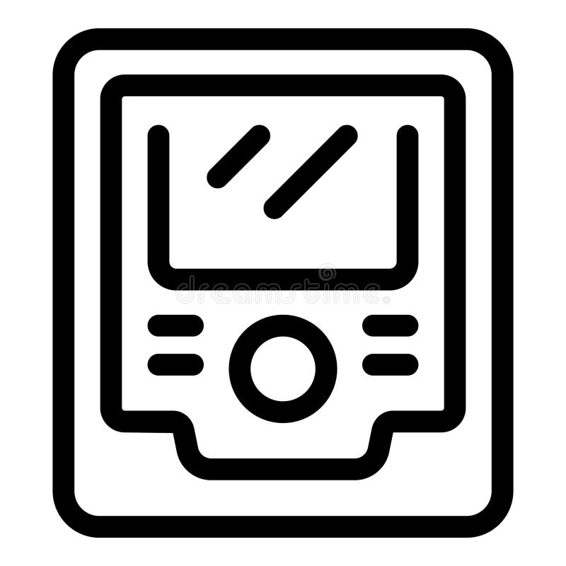 Electronic Device with Screen and Buttons Showing User Interface Stock ...