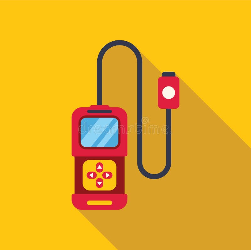 Electronic Device with Sensor and Buttons is Measuring Something on ...