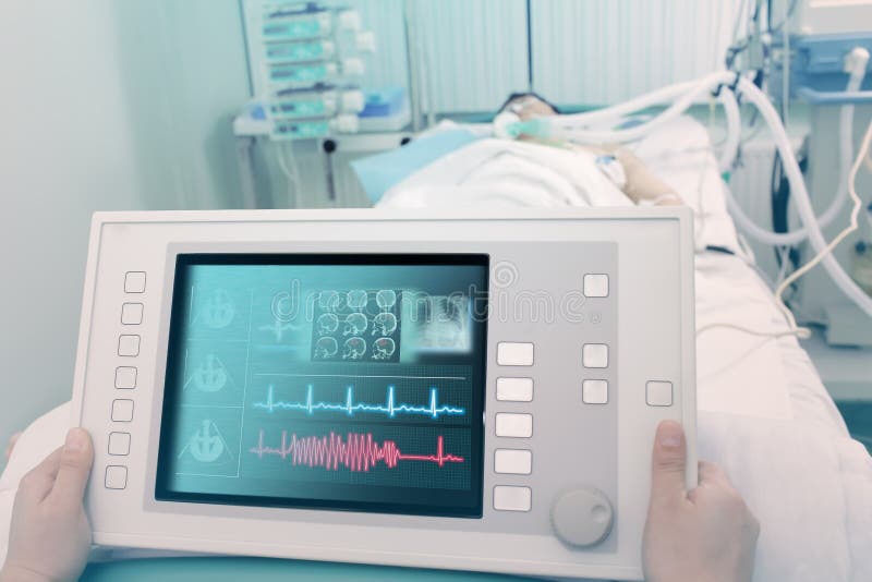 Electronic Device In The Operating Room. Stock Photo - Image of ...