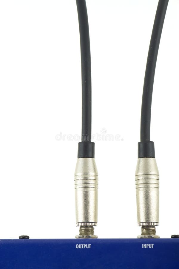 Electronic Device with Two Audio Plugs Isolated Close Up Stock Image ...