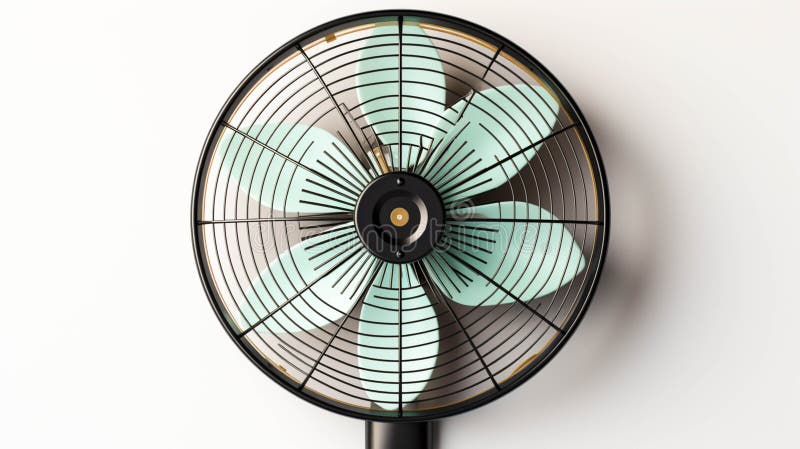 Electronic Device Wall Fan on White Background Stock Illustration ...