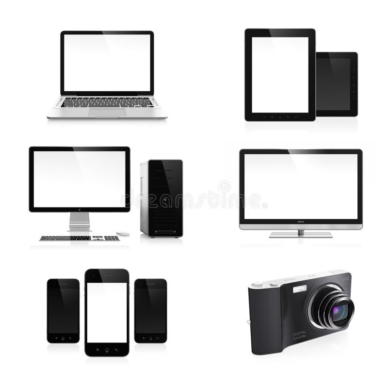 Electronics Appliances Icons Stock Illustration - Illustration of ...