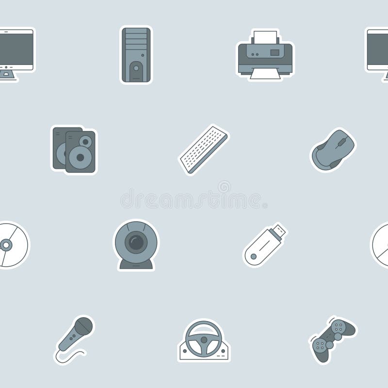 Electronic Devices Background 05 Stock Vector - Illustration of disk ...