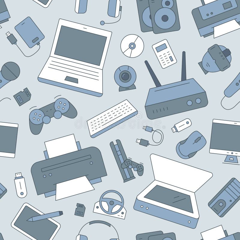 Electronic Devices Background 01 Stock Vector - Illustration of color ...