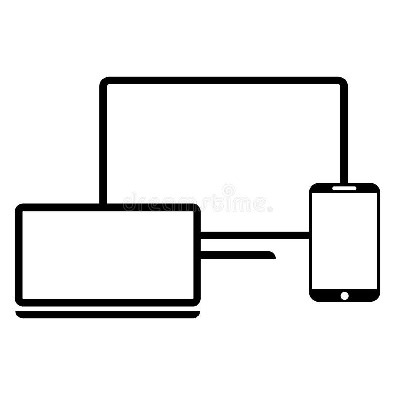 Electronic Devices Icon. Multimedia Illustration Sign. Computer Symbol ...