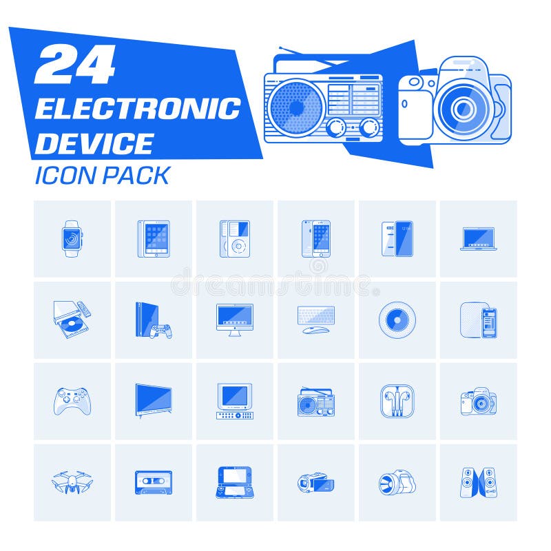 Unique Electronic Device Icons Stock Illustrations – 205 Unique ...