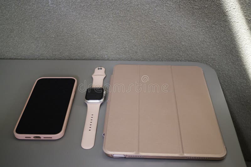 Electronic Devices for Internet Working Stock Photo - Image of logo ...