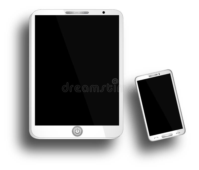 Electronic Devices - Isolated on White Background; Computer Stock ...