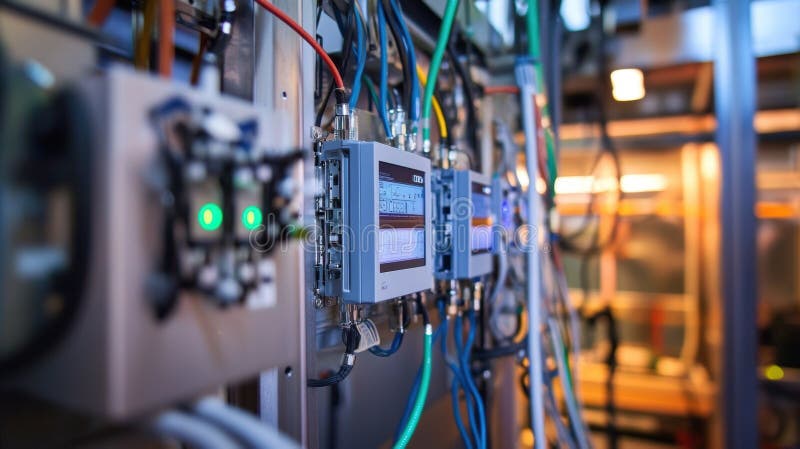 Electronic Devices with Led Lights and Cables Managing Data Transfer in ...