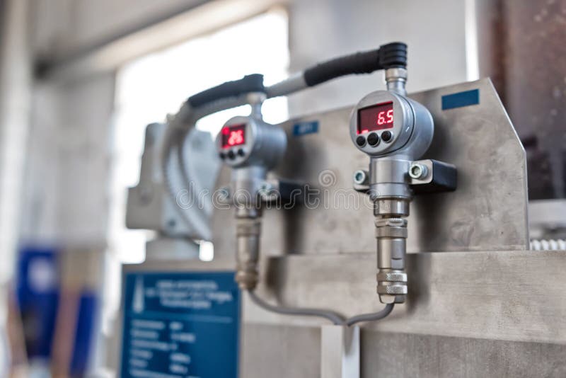 Electronic Devices for Measuring Pressure Stock Image - Image of ...