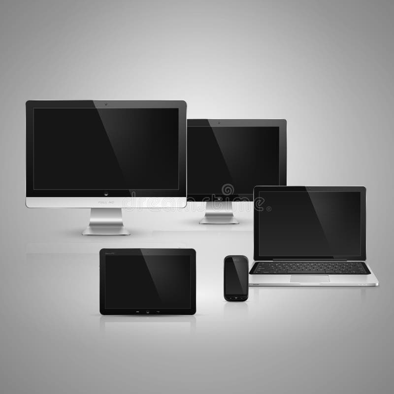 High Detailed Media Devices Stock Illustrations – 56 High Detailed ...