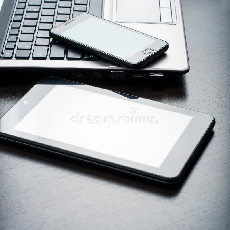 Electronic devices stock photo. Image of equipment, global - 34190588
