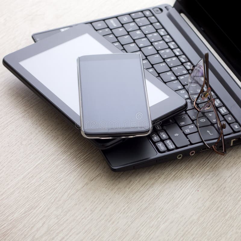 Electronic devices stock photo. Image of equipment, global - 34190588