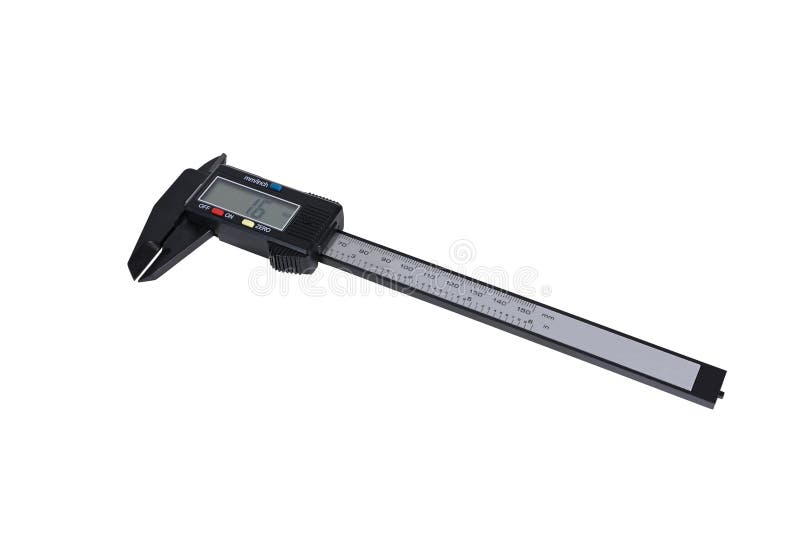 Electronic Digital Caliper. Stock Photo - Image of ruler, number: 109897360