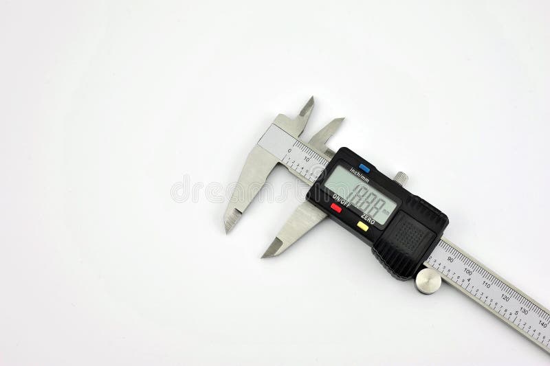 Electronic digital caliper stock image. Image of inch - 35888387