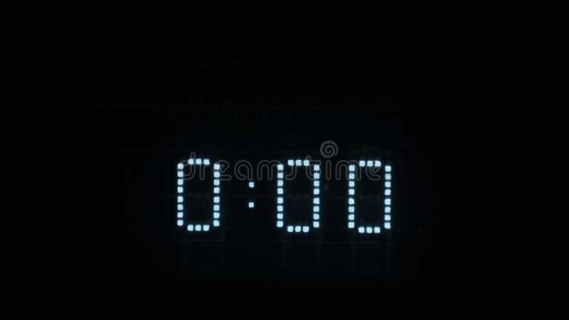 An Electronic Digital Counter on the VCR Flashing Zero Digits Stock ...