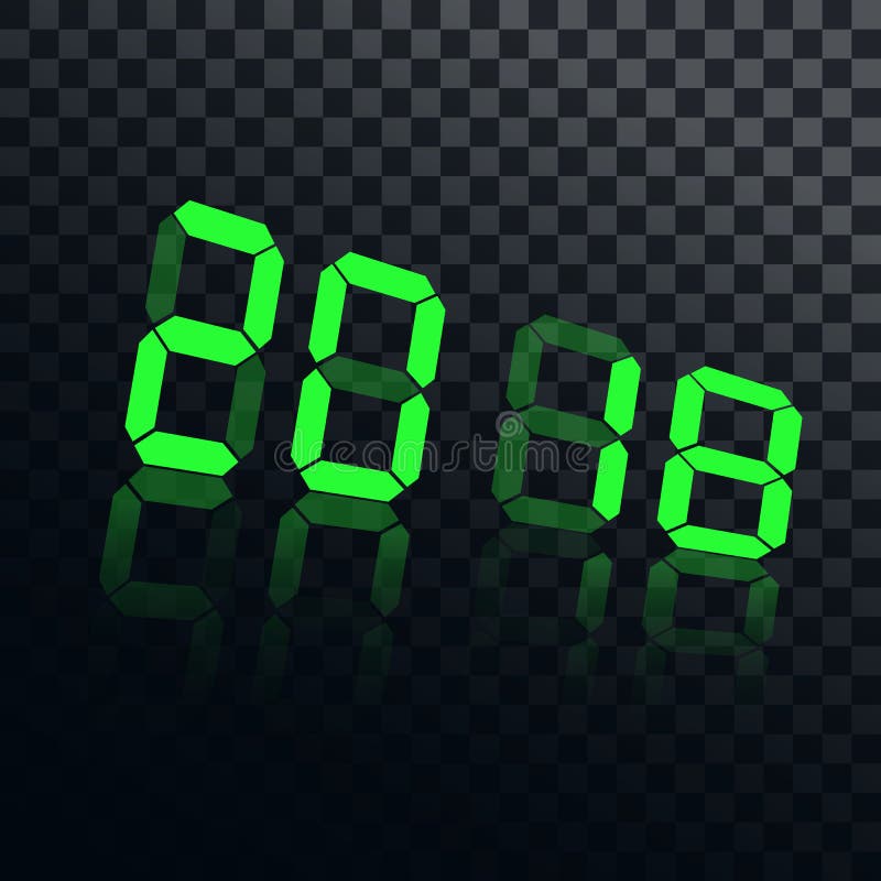 Digital Numbers Set. Vector Illustration. Calculator Digital Stock ... Digital Numbers Set. Vector Illustration. Calculator Digital Stock ...