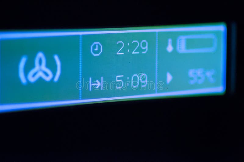 Electronic Display for Electric Oven Stock Image - Image of display ...
