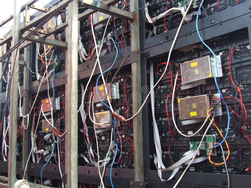 Electronic Display Screen stock photo. Image of metal - 77450520