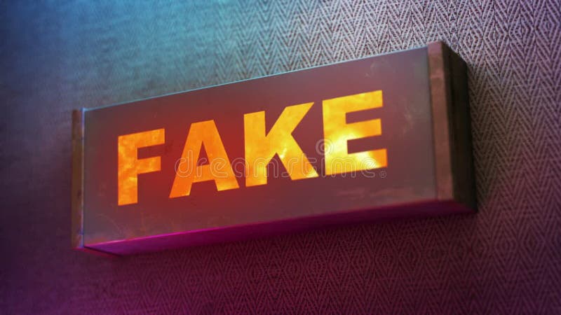 Electronic Display Showing Red Light Message Fake Stock Footage - Video ...