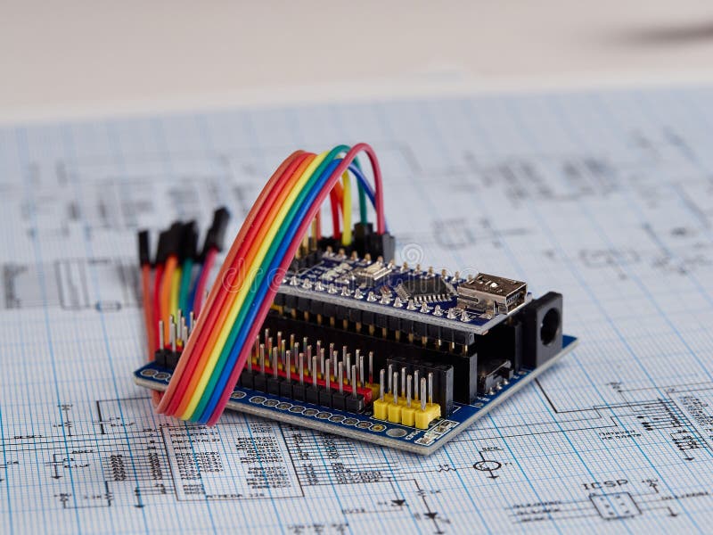 Electronic DIY Project Arduino.Electronics And Microprocessor.Drawing ... Electronic DIY Project Arduino.Electronics And Microprocessor.Drawing ...