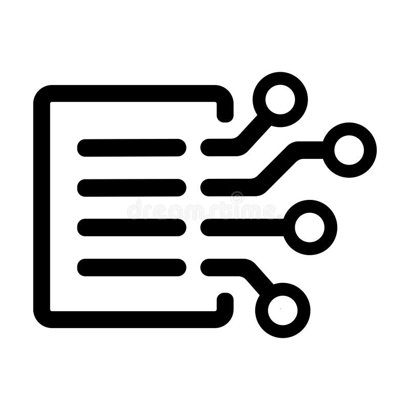 Electronic Document ( Digital Document ) Vector Icon Illustration Stock ...