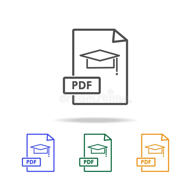Electronic Document Icons. Element of Edecation for Mobile Concept and ...